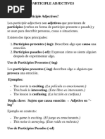 Lista de Adjetivos Participiales | PDF