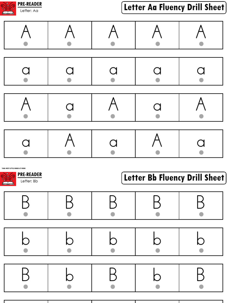 Unit 1 Fluency Drills Alfabeto | PDF