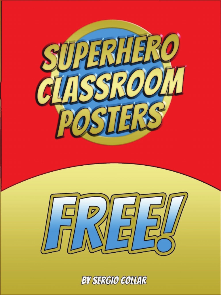 Superhero Classroom Posters FREE | PDF