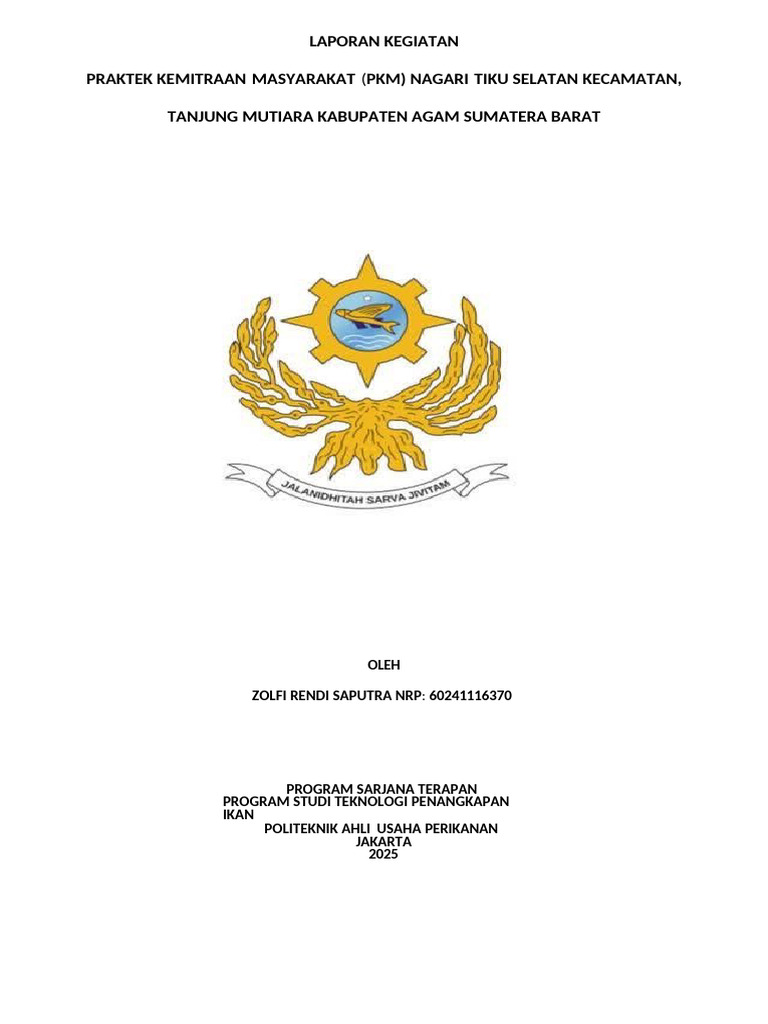 REVISI2-Laporan Zolfi - 20250421 - 1405 | PDF