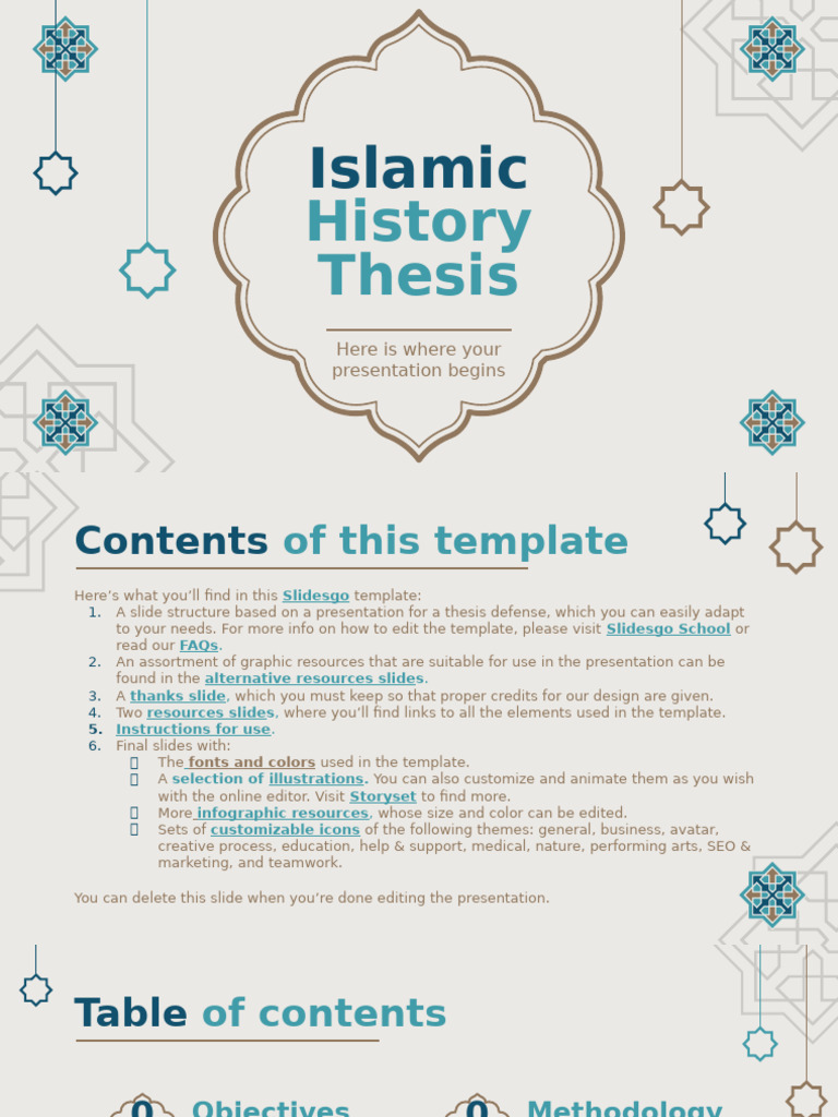 Islamic History Thesis XL by Slidesgo | PDF | Planets | Solar System
