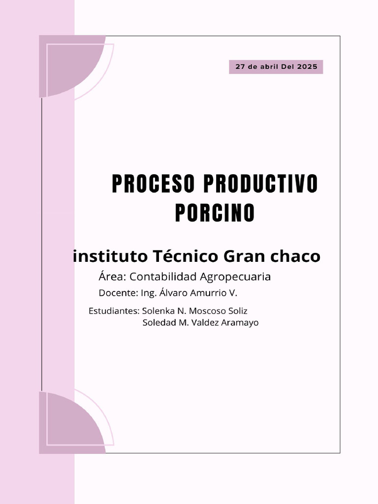 Proc Prod Porcino | PDF