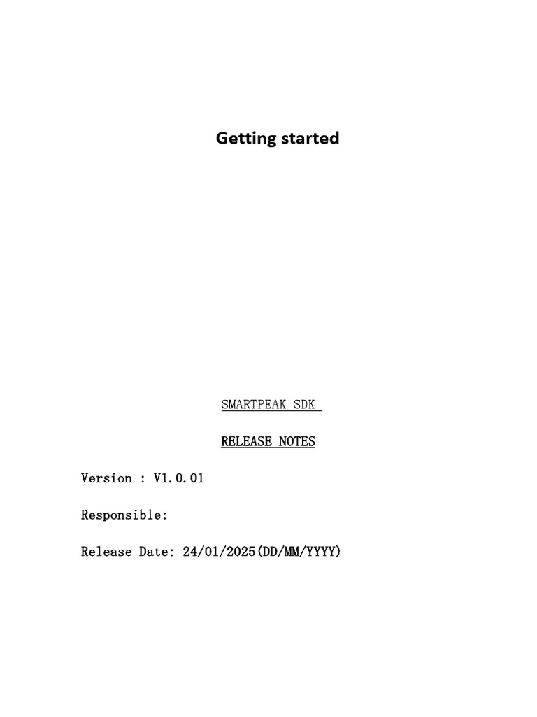 Getting Started - V1.0.01 - 20250125 | PDF | Android (Operating System) | Software