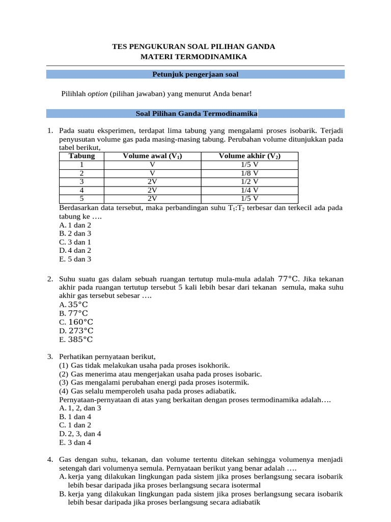Soal SAS 2 - Fisika - Kelas 11 | PDF