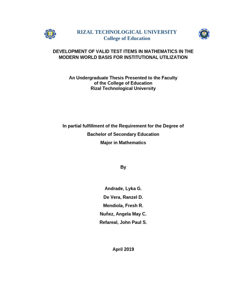 THESIS | PDF | Learning Styles | Learning Disability