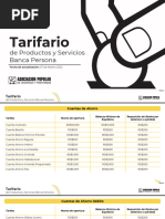 Tarifario de Productos y Servicios Qik Banco Multiple | PDF | Interés | Tarjeta de crédito