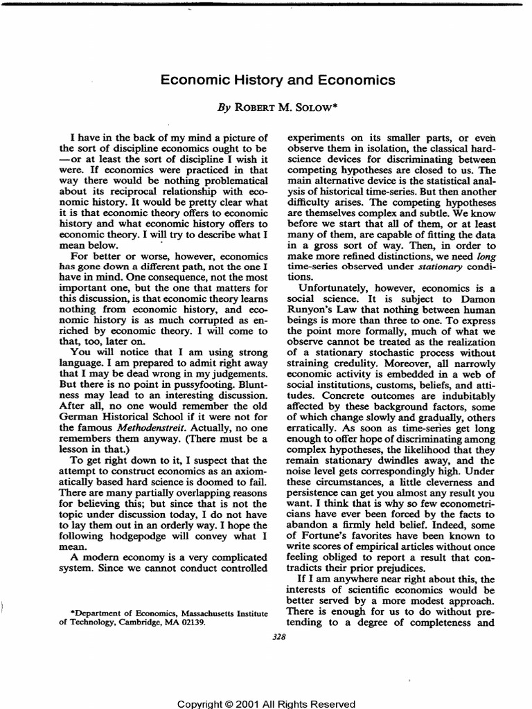 Economic History | PDF