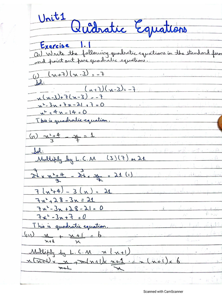 Maths 10 Chapter 1 | PDF