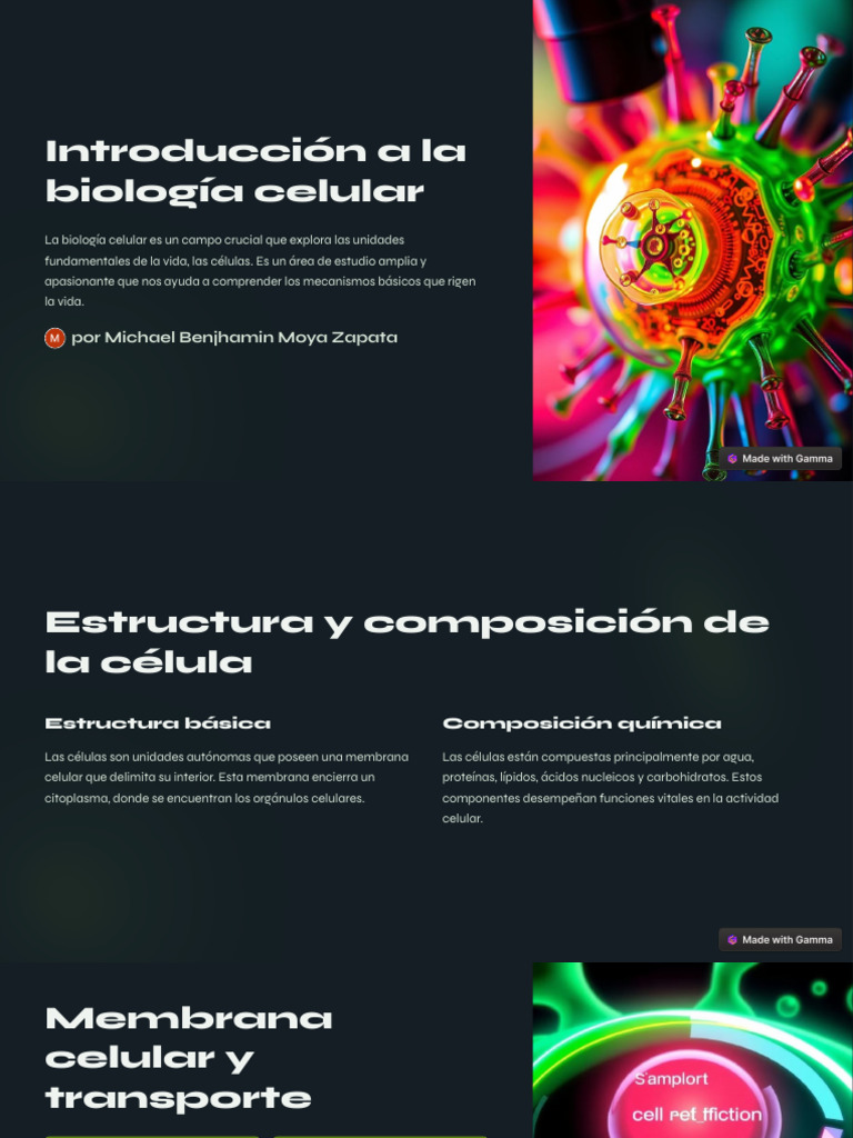 Introduccion A La Biologia Celular | PDF | Biología Celular) | Biología Celular