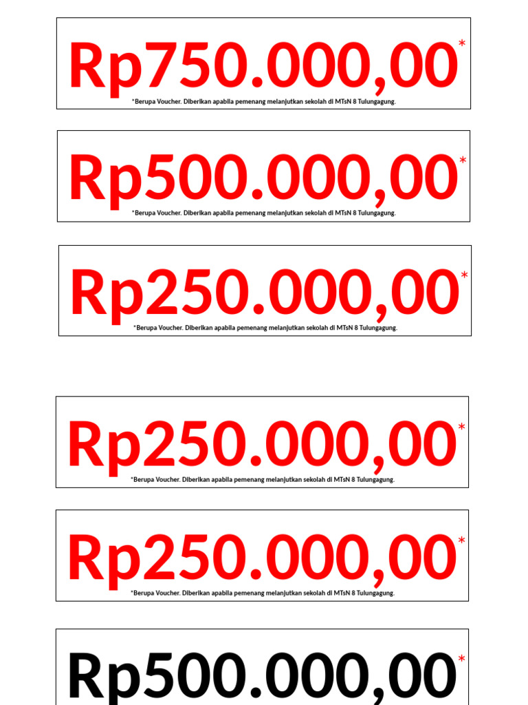 Tulisan rupiah juara | PDF