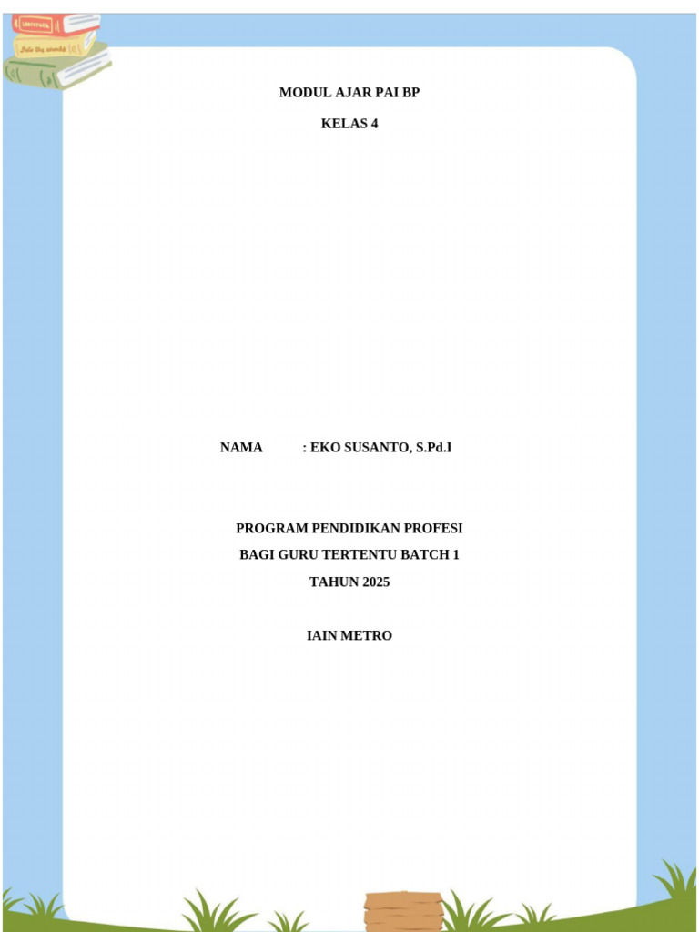 Modul Ajar Eko Susanto Ta PPP | PDF