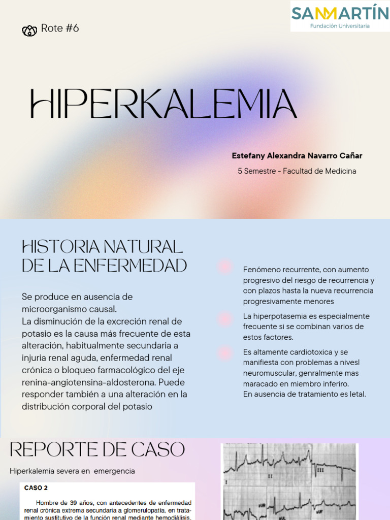 Cambios ECG en Hiperkalemia Severa | PDF | Potasio | Química