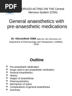 Overview of General Anaesthesia Types | PDF | Anesthesia | Pharmacology