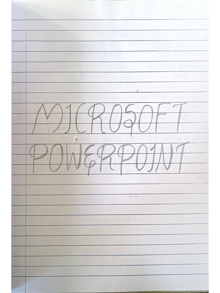 Microsoft Powerpoint | PDF