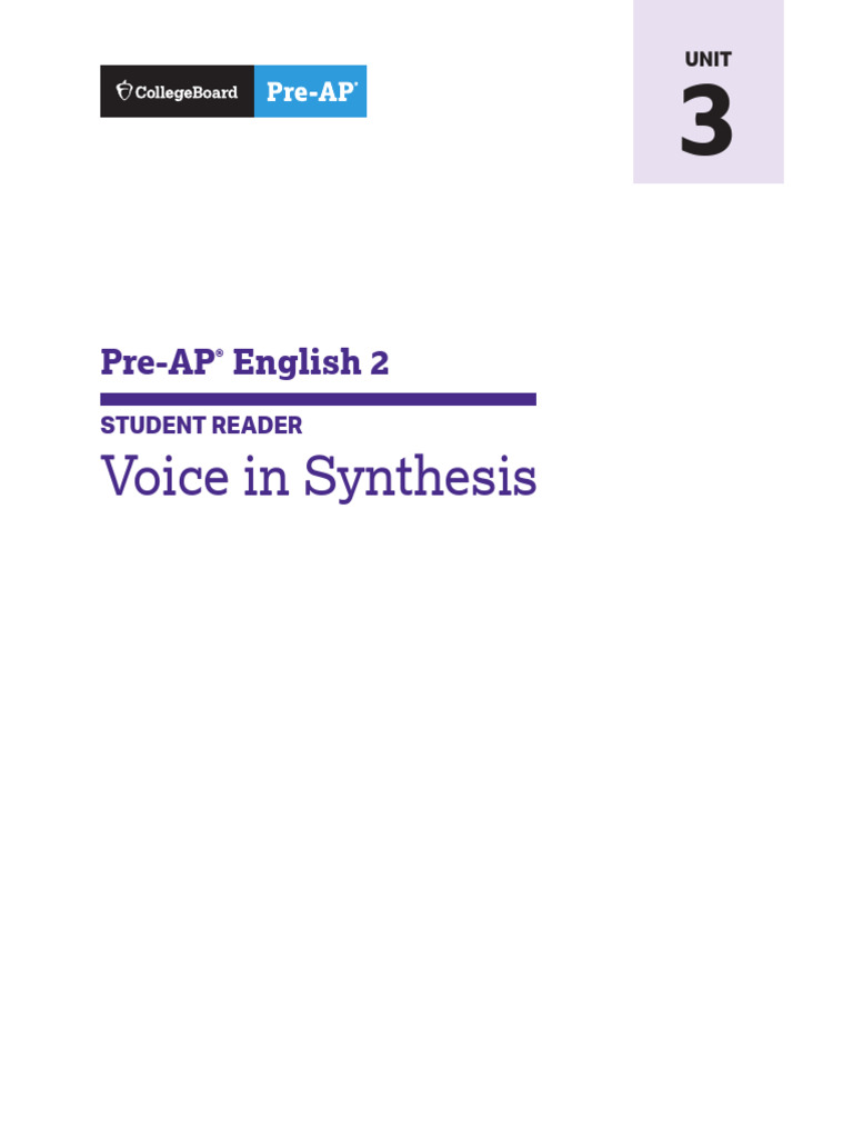 Pre-AP English 2: Voice in Synthesis | PDF | Vaccination | Smallpox