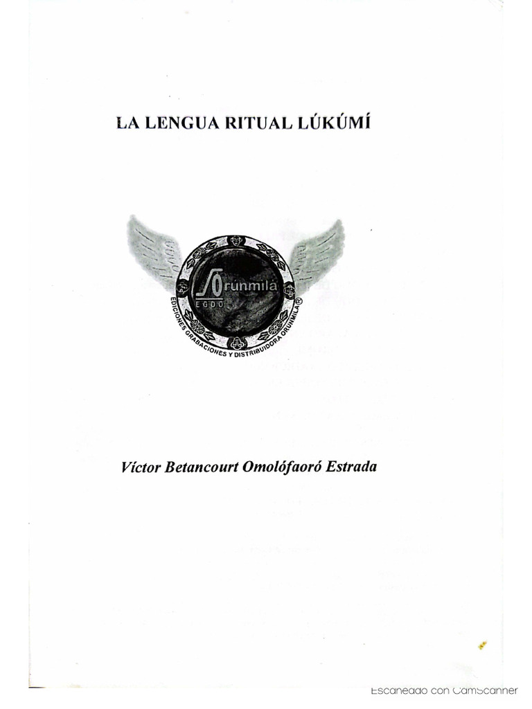 Lengua Ritual Lúkúmí - Victor Betancourt | PDF