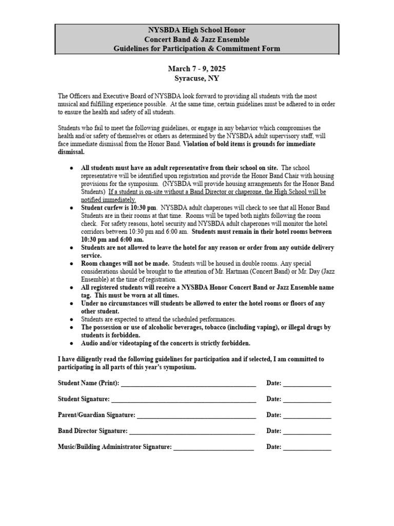 2025 NYSBDA Commitment Form | PDF