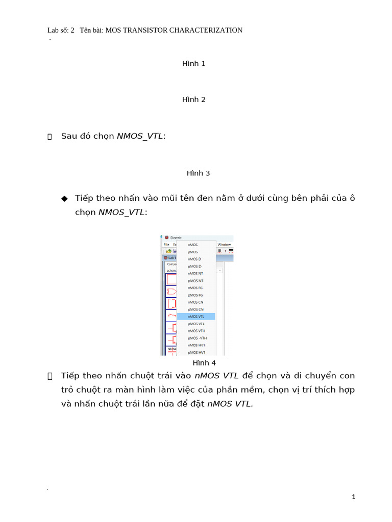 Sau đó chọn:: Nmos - Vtl | PDF