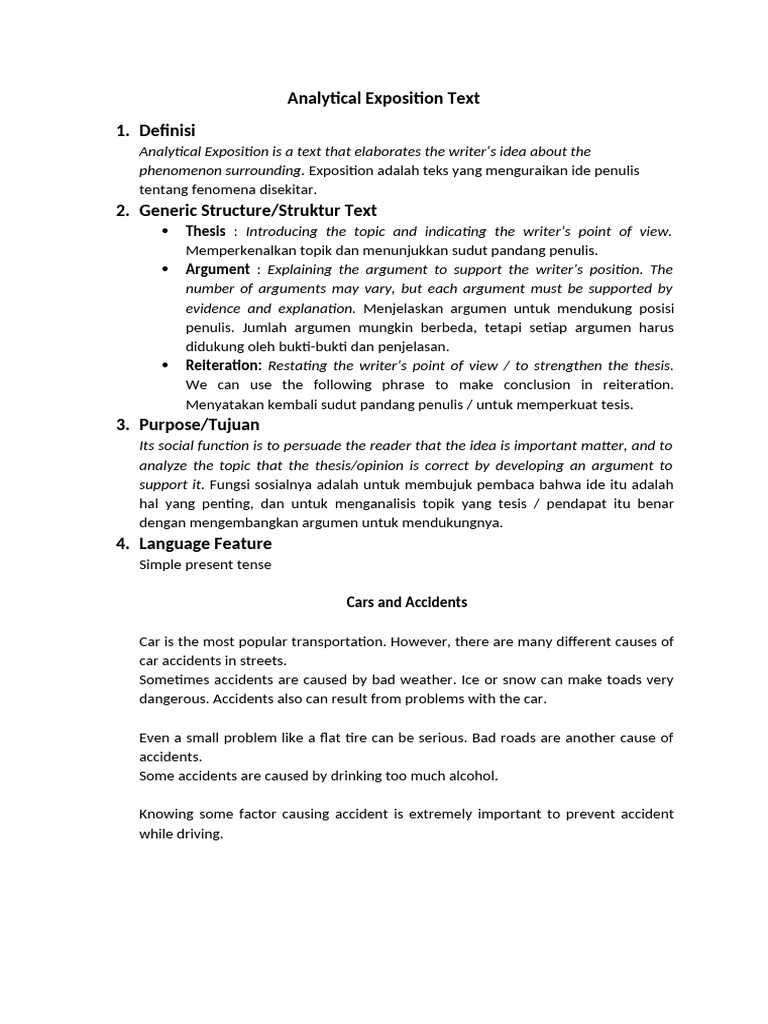 Reading Exposition Text | PDF