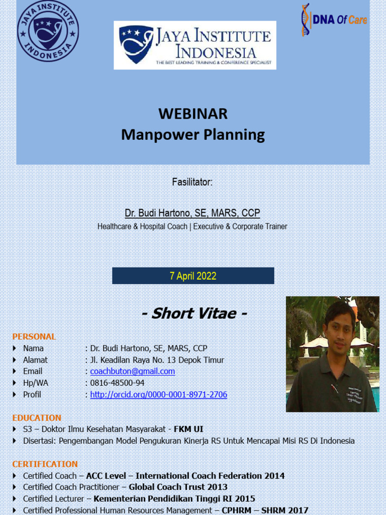 Pelatihan Online Manpower Planning | PDF