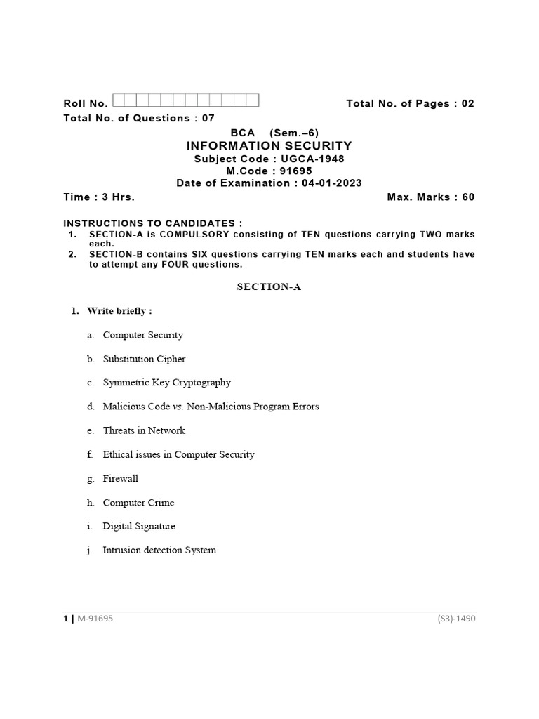 bca-6-sem-information-security-91695-jan-2023 | PDF