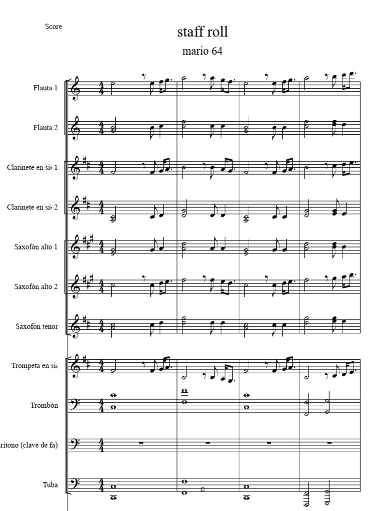 Super Mario 64 - Staff Roll srregle | PDF