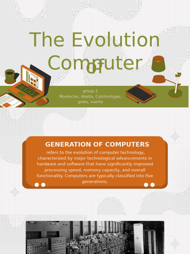 The Evolution of Computer Group 2 | PDF | Integrated Circuit | Very ...