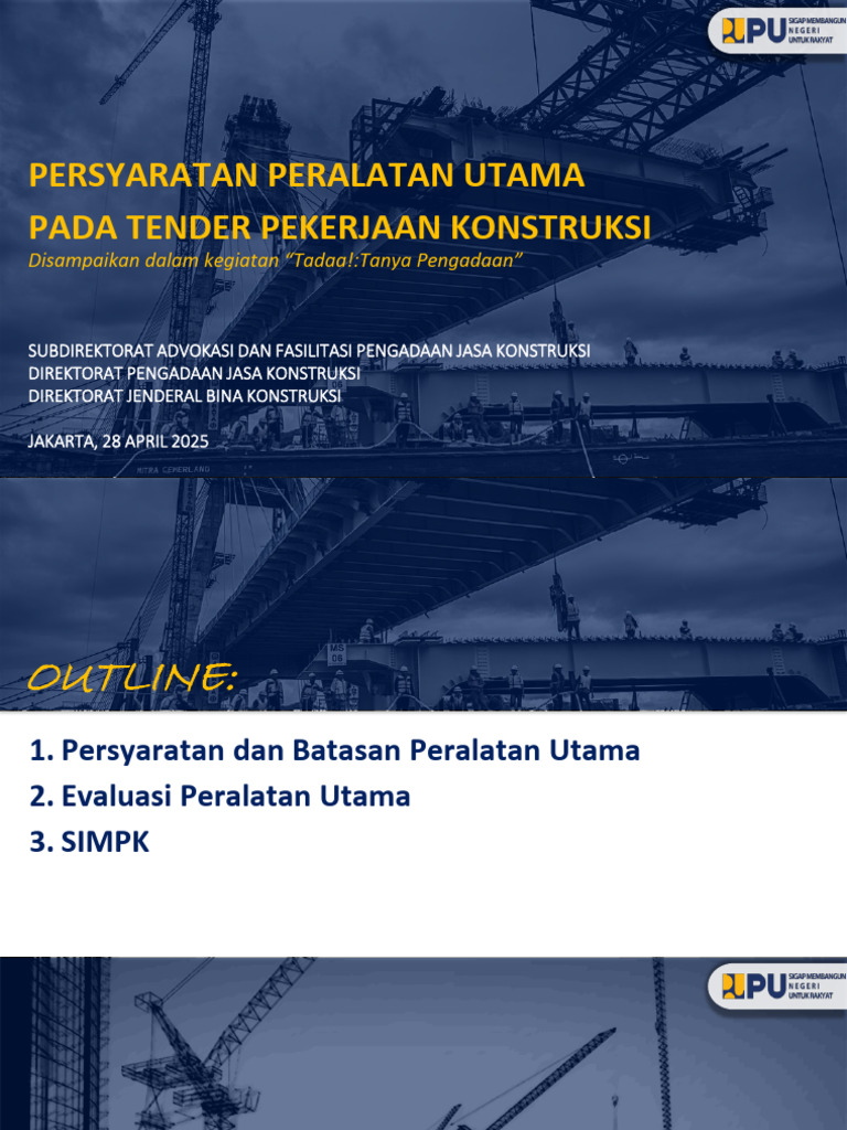 Tadaa 1 - Persyaratan Peralatan Utama - Episode 1 | PDF
