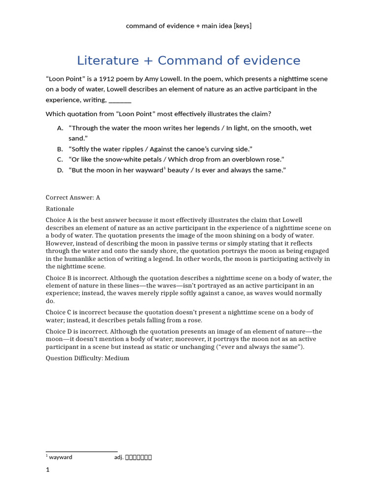 (HW) Digital SAT - Command of Evidence 1 | PDF | Dog Breeds | Reward System