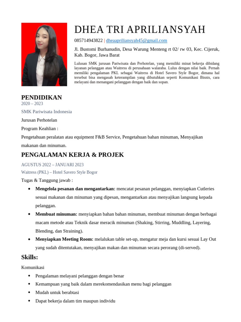 CV Dhea 2 | PDF