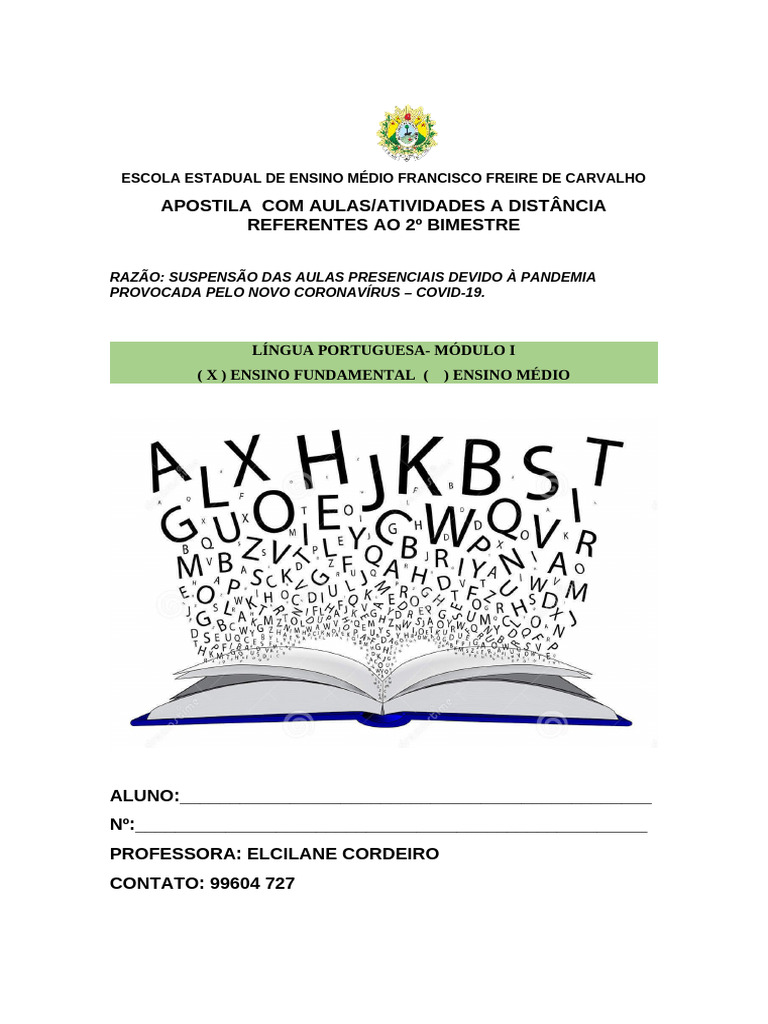 Apostila Mod.i Atividades 3 Bimestre | PDF | Linguística