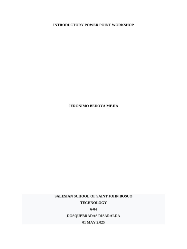 PowerPoint Workshop Overview and Guide | PDF | Hyperlink | Microsoft ...