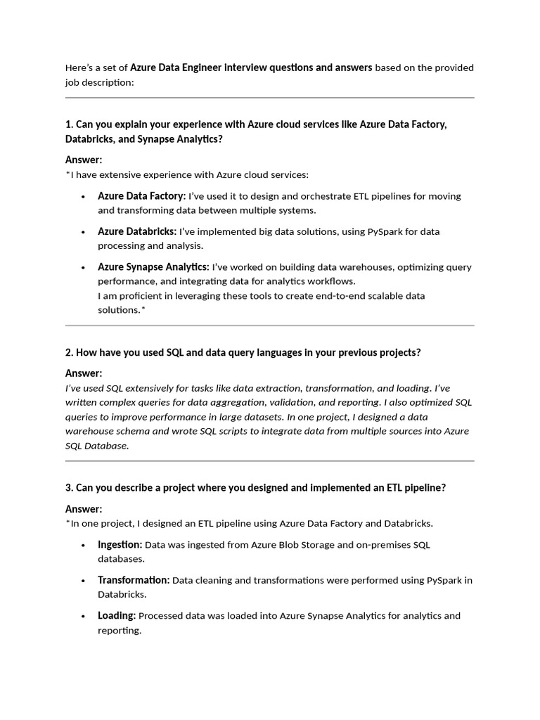 HCL Interview Prepration | PDF | Apache Spark | Data Warehouse