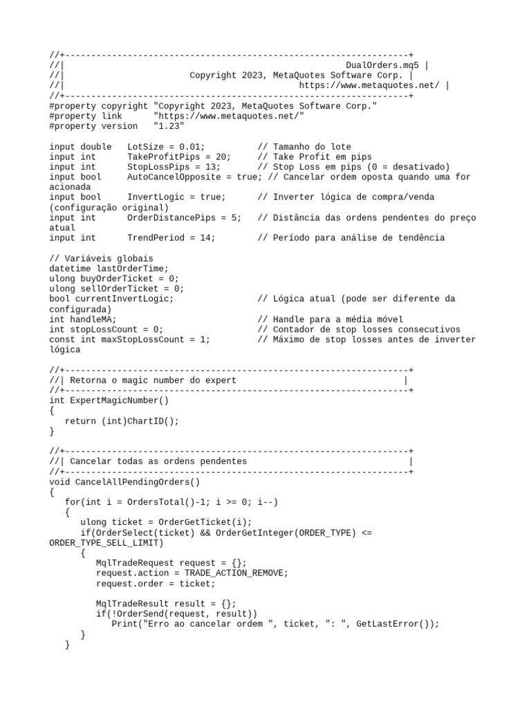 Deepseek mql5 20250501 221bba | PDF | Computer Programming