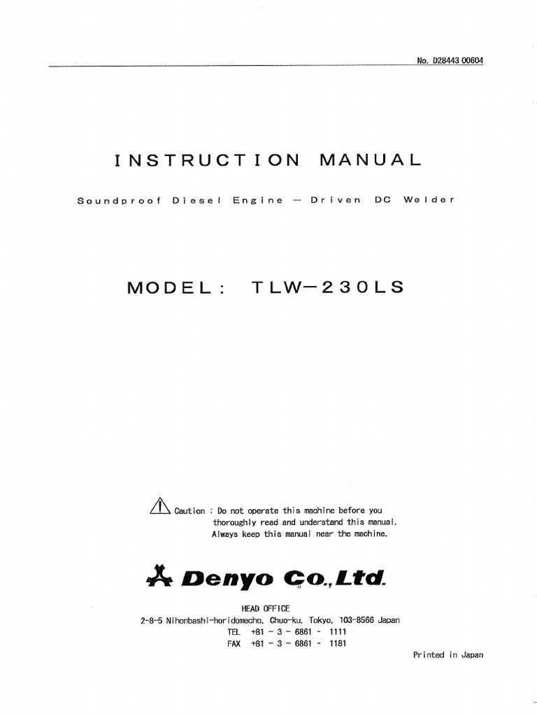 TLW 230ls Instruction Manual | PDF