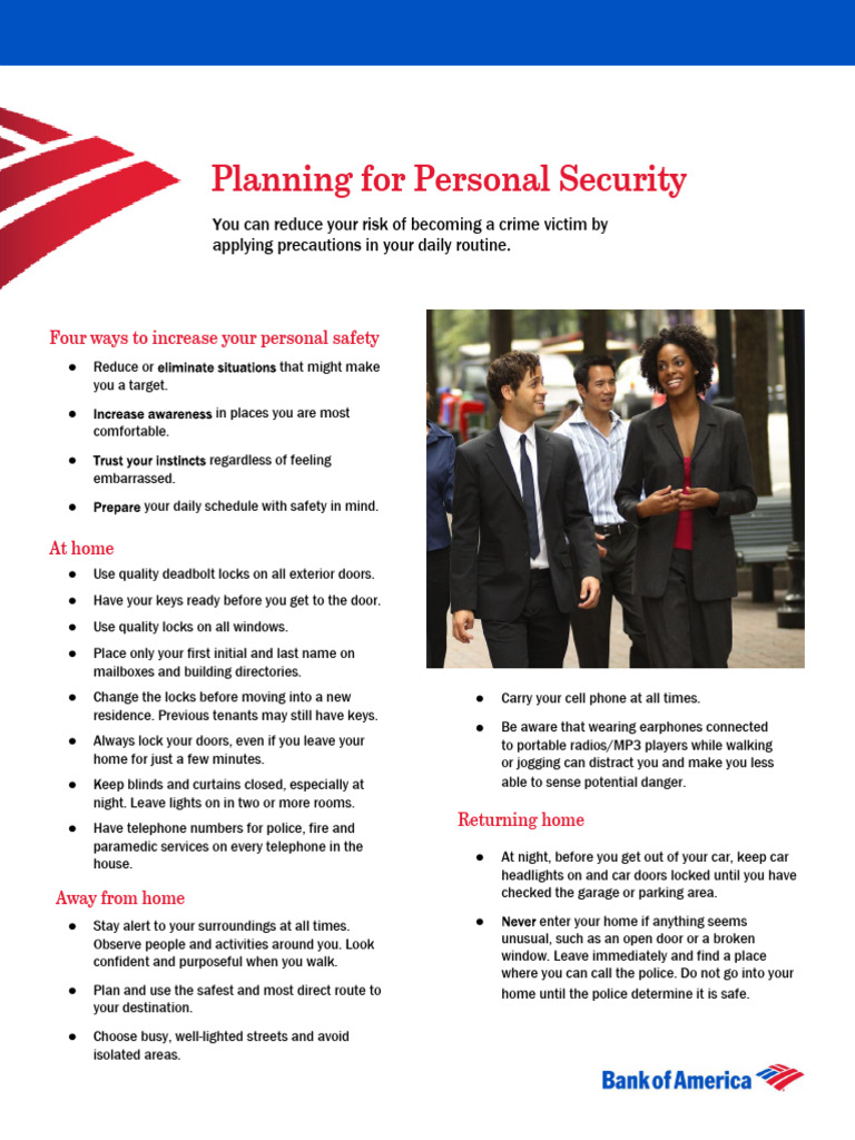 Planning For Personal Security | PDF