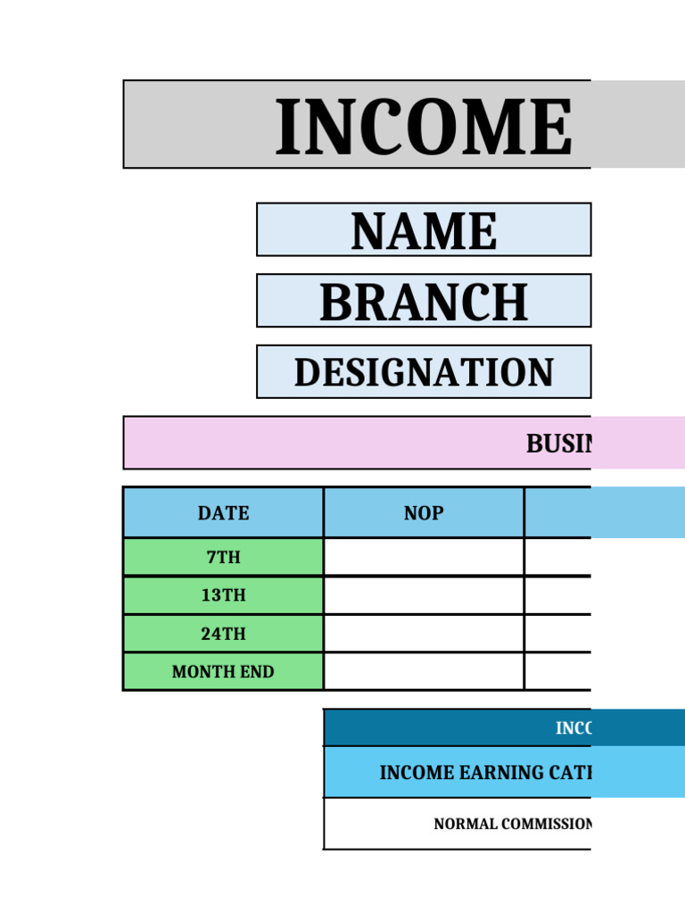 Income Earning Plan & Allowances 2025 | PDF