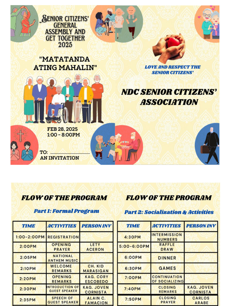 Program of Senior Citizens | PDF