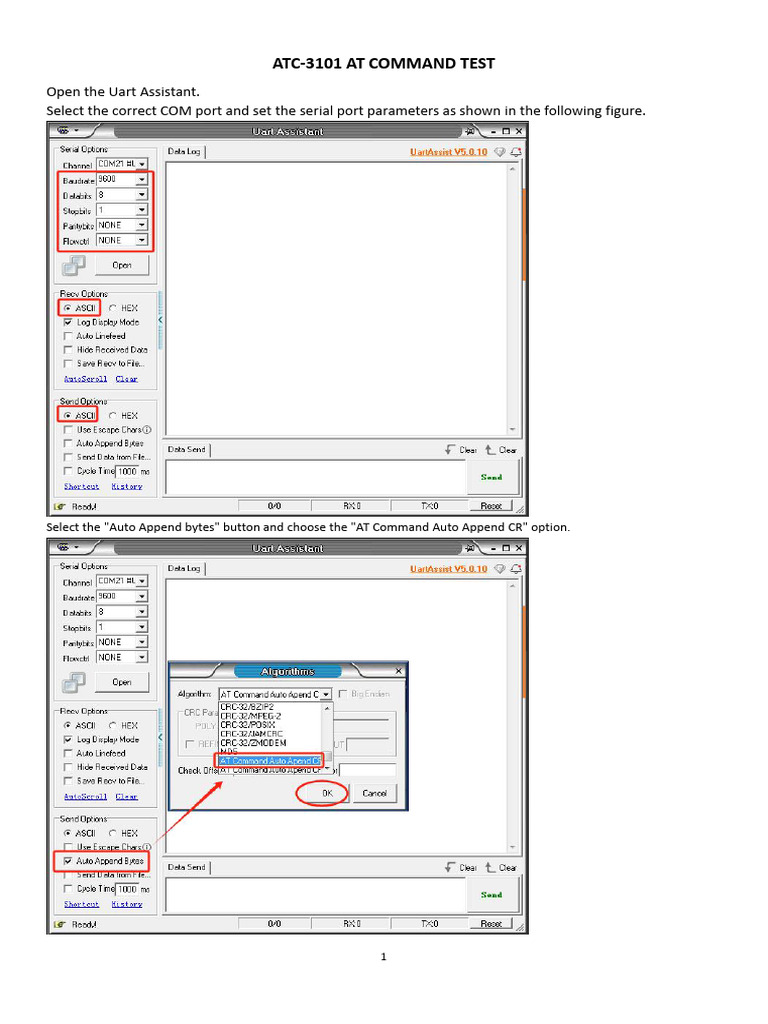 ATC-3101 at Command Test | PDF