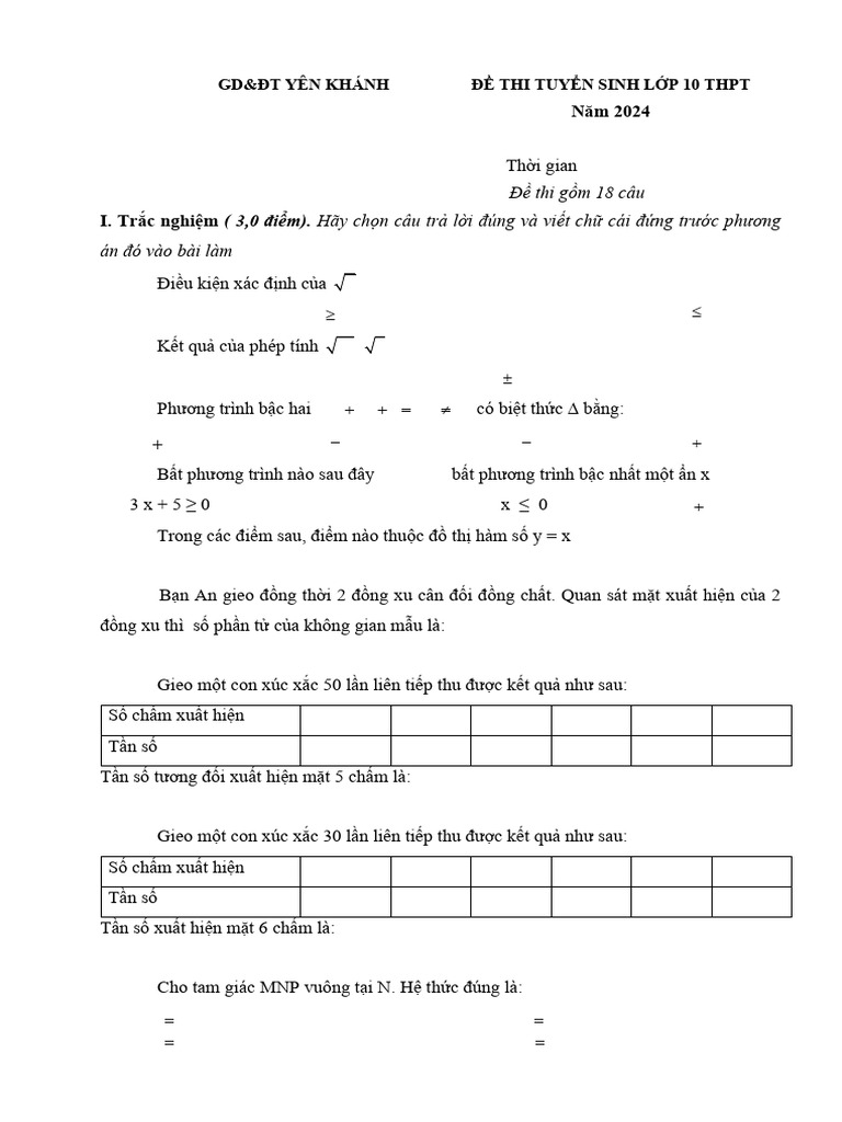 1 Toan PG5 TS10D 2024 DE SO 3 | PDF