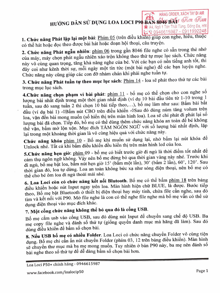 HDSD P90 8046b | PDF