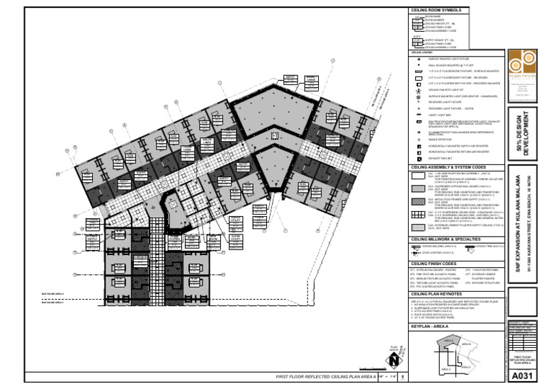 A031 FIRST FLOOR REFLECTED CEILING PLAN AREA A | PDF | Hippocampus Anatomy | Interior Design