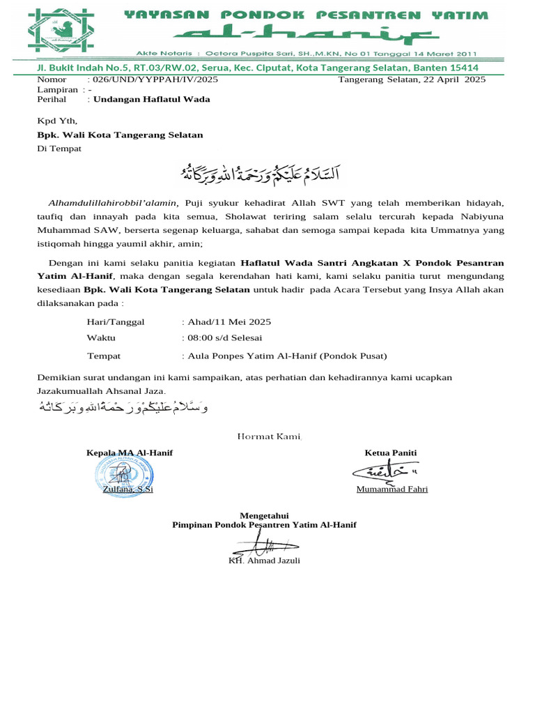 Undangan Haflatul Wada-2 | PDF