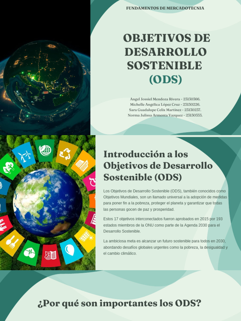Objetivos de Desarrollo Sostenible | PDF | Sustentabilidad | Desarrollo sostenible