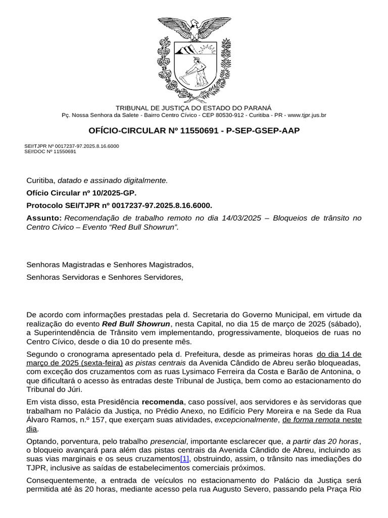 SEI 11550691 Oficio Circular | PDF