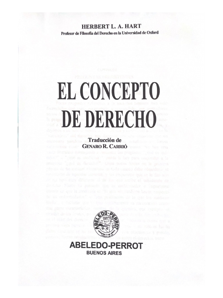 El+Concepto+de+Derecho Hart | PDF