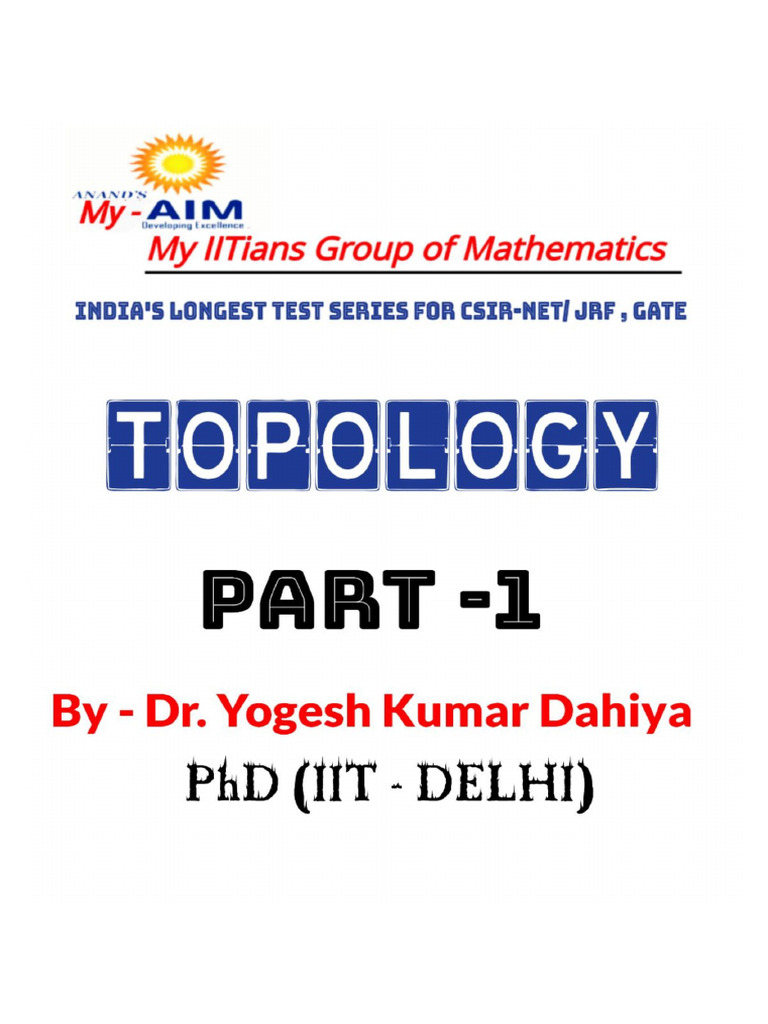 Topology by Yogesh Sir | PDF