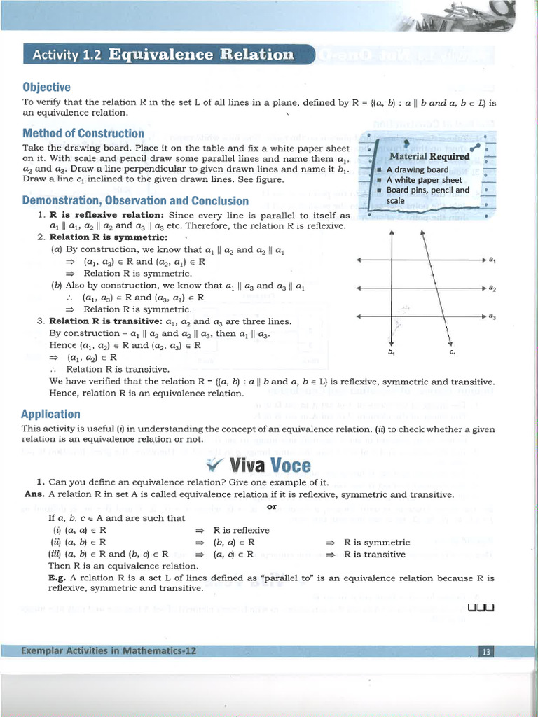 Clas-12 Term-1 Math Lab Activities | PDF