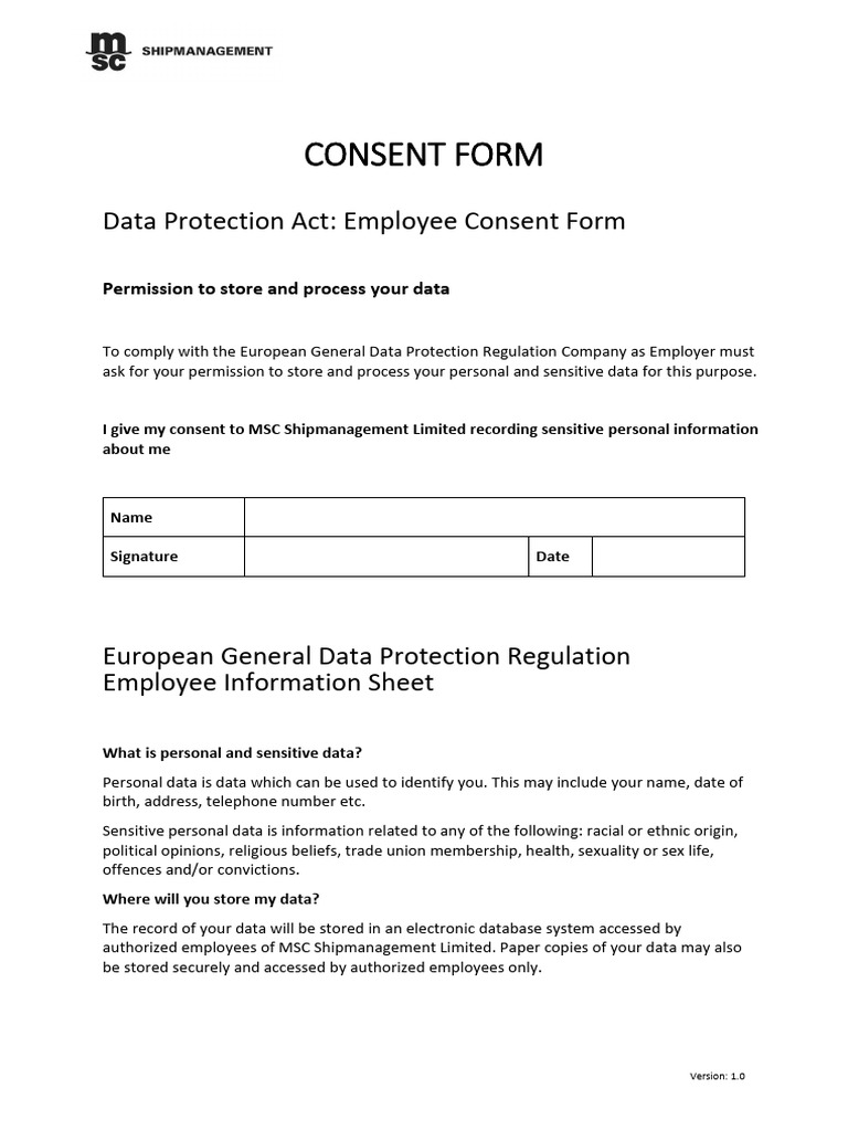 CONSENT FORM-1 | PDF