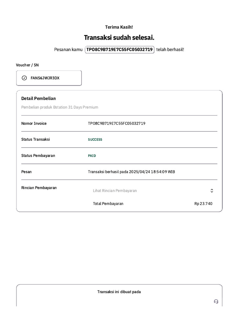 Invoice TPO8C9B719E7C55FC05032719 - TAKAPEDIA - Platform Top Up Game ...